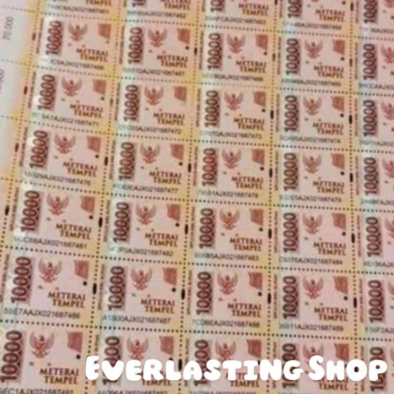 Jual Materai 10.000 Materai 10000 Di Seller Everlasting Shop - Jembatan Lima, Kota Jakarta Barat ...