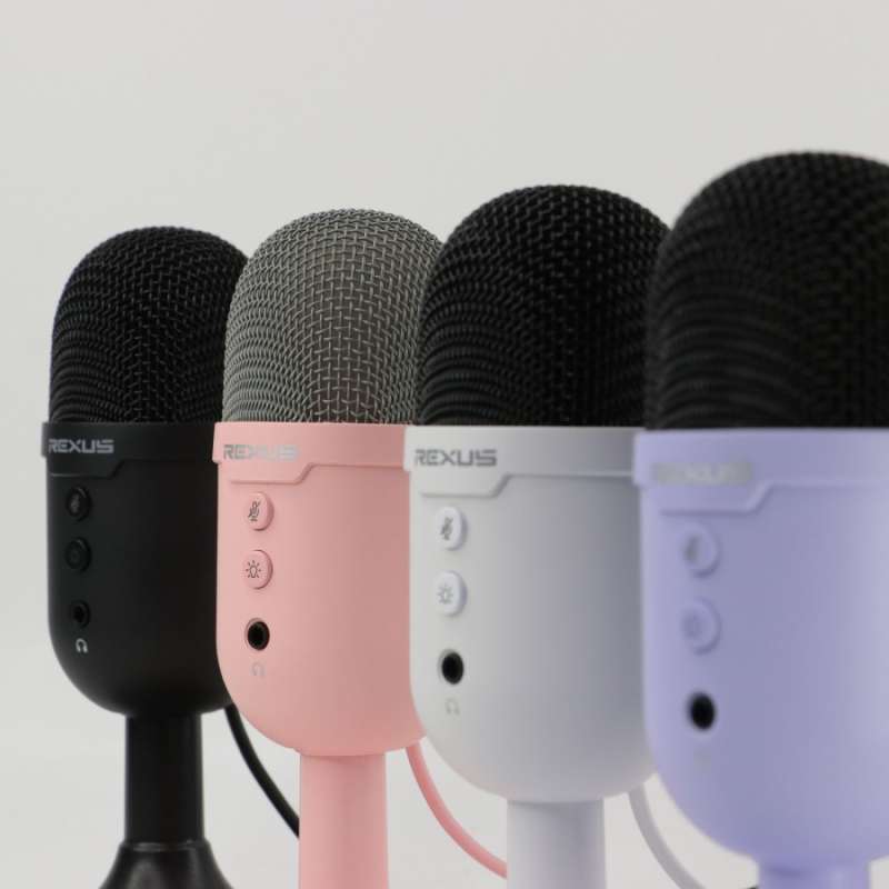 Jual Rexus Microphone Dm2 Xora 2 With Rgb Mic For Meetings Streaming ...