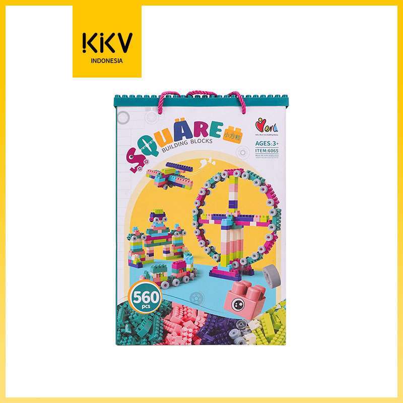 Promo Kkv - Mainan Brick Balok Susun Anak Diy（ 560 Pcs） Bahan Abs Kuat ...