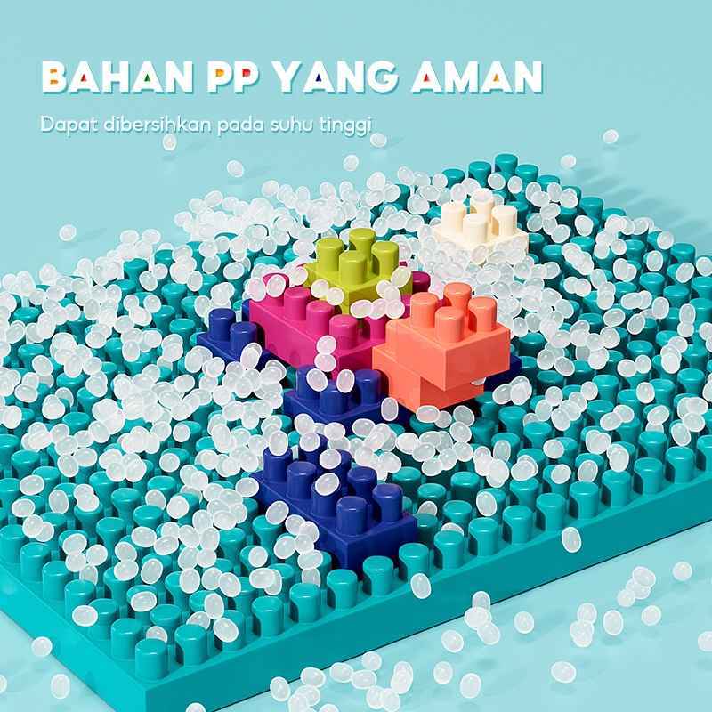 Promo Kkv - Mainan Brick Balok Susun Anak Diy（ 560 Pcs） Bahan Abs Kuat ...