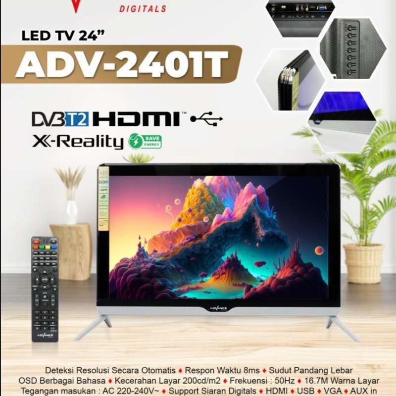 Promo Led Tv Advance Adv2401t Digital Tv 24 Inch Diskon 2% Di Seller ...