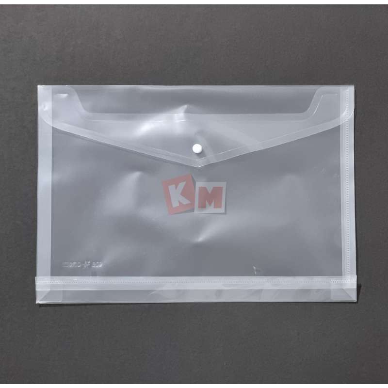 Jual Map Plastik Kancing 1 + Punggung F4 Folio Transparan / Merk Acak ...