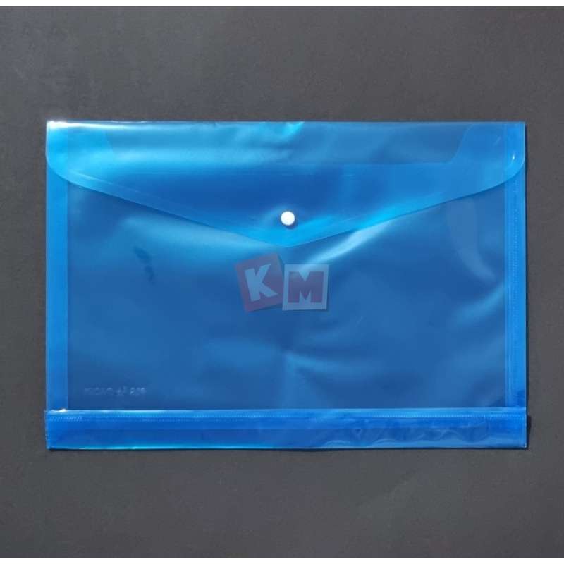 Jual Map Plastik Kancing 1 + Punggung F4 Folio Transparan / Merk Acak ...
