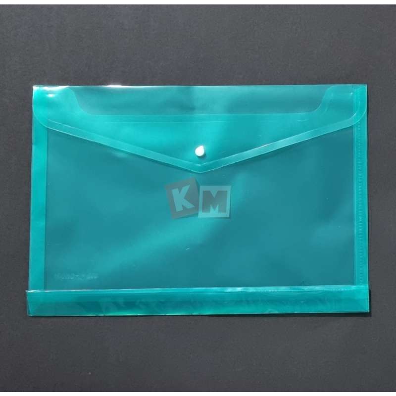 Jual Map Plastik Kancing 1 + Punggung F4 Folio Transparan / Merk Acak ...