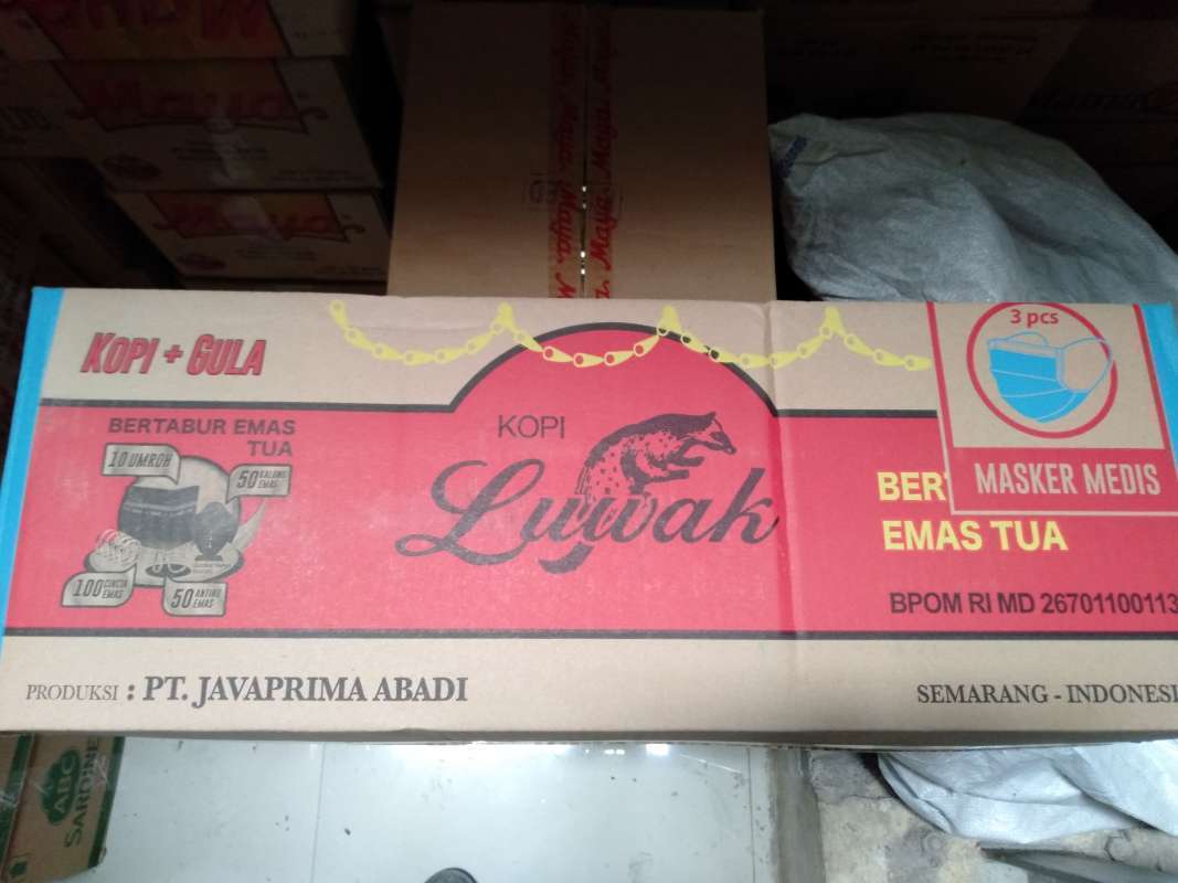 Promo Kopi Luwak Hitam / Dus ( 10 Renceng / Dus ) Diskon 1% Di Seller ...