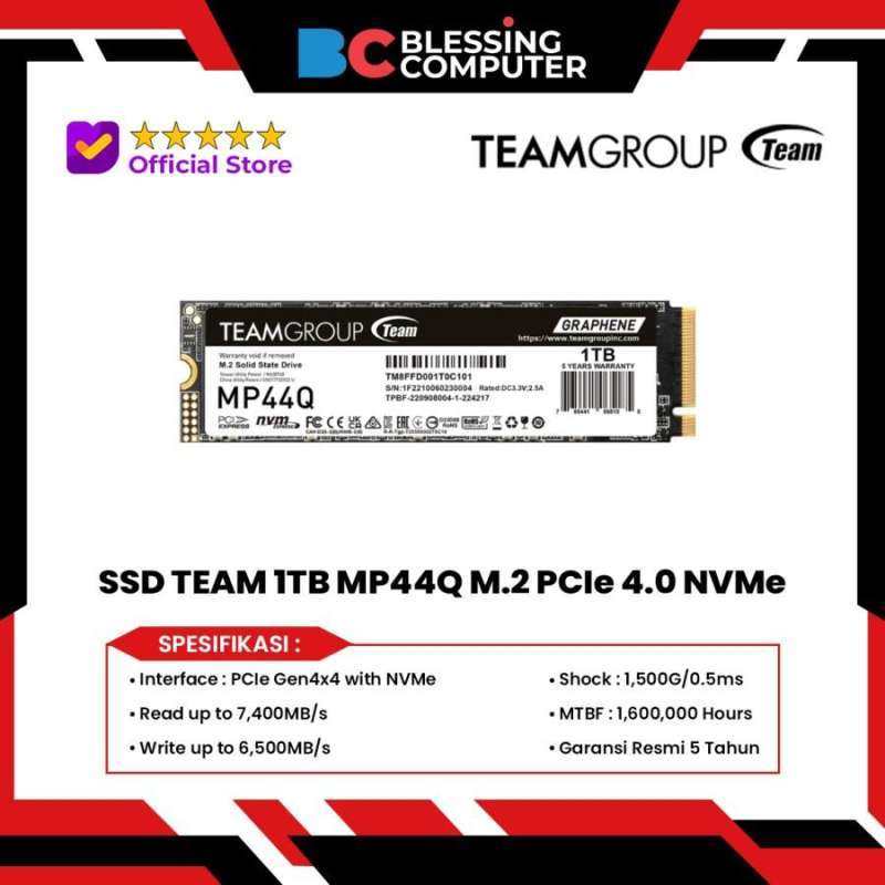 Jual Ssd Team 1tb Mp44q M.2 Pcie 4.0 Nvme Di Seller Blessing Computer Official Store - Blessing ...