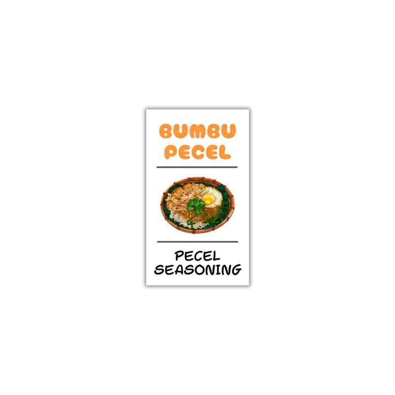 Jual Kim Shop Label Stiker Bumbu Dapur Aneka Bumbu Dasar Pecel Soto ...
