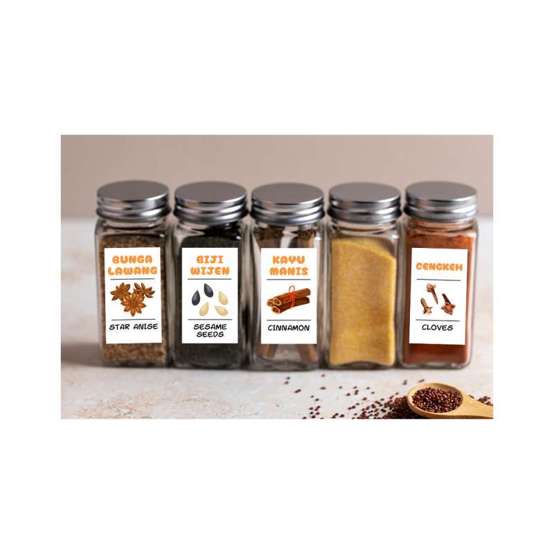 Jual Kim Shop Label Stiker Bumbu Dapur Aneka Bumbu Dasar Pecel Soto ...