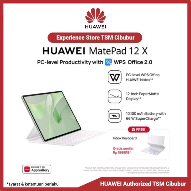 Huawei Matepad 12X 🔥- Harga Terbaik Maret 2026