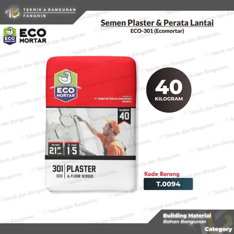 Jual Semen Eco Mortar Instan Eco - 301 Eco-301 Plaster & Perata Lantai ...