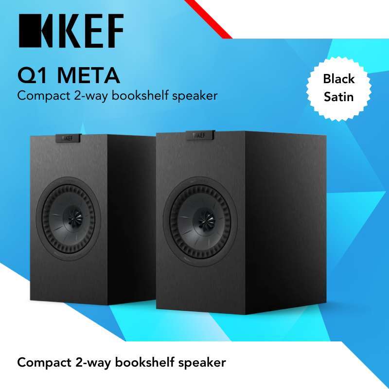 Jual Speaker Kef Q1 Meta Q-1 Meta Q 1 Meta Bookshelf Passive Speaker 2-ways Compact - Black ...