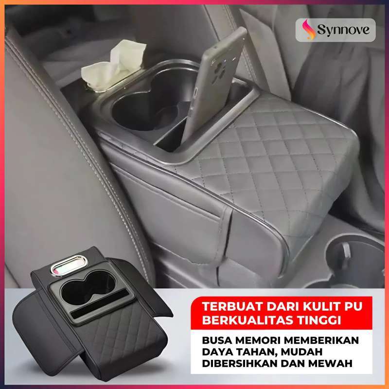 Jual Car Seat Organizer Premium 4 In 1 Amrest Mobil Cup Holder Mobil ...