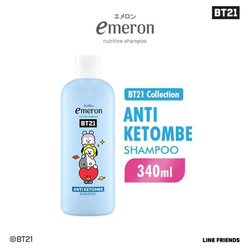 Promo Emeron Shampoo Bt21 Anti Dandruff - Ketombe 340 Ml Diskon 43% Di ...