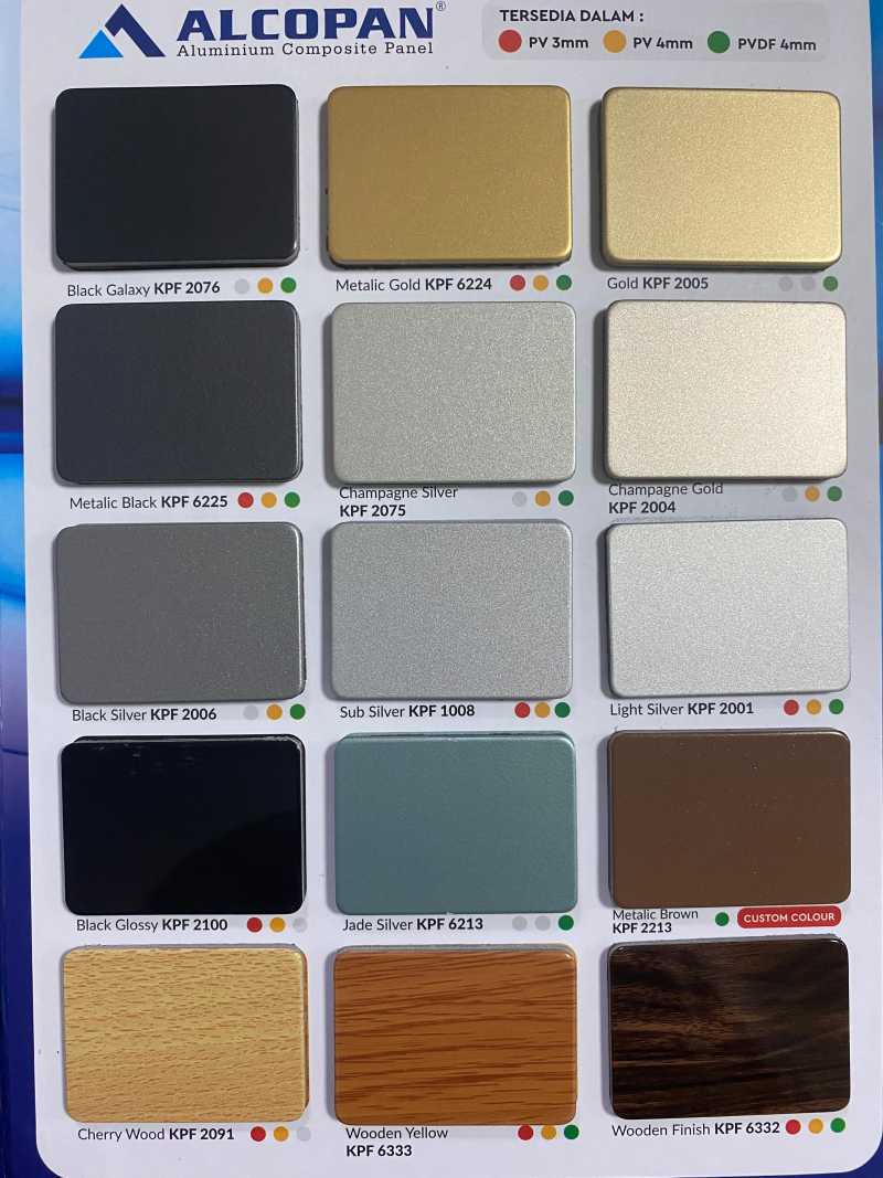 Jual Acp Alcopan Wooden Finish Glossy 4mm Pv Semi Outdoor Di Seller Acp ...