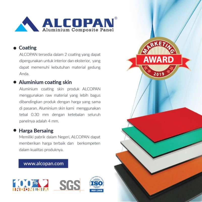 Jual Acp Alcopan Wooden Finish Glossy 4mm Pv Semi Outdoor Di Seller Acp ...