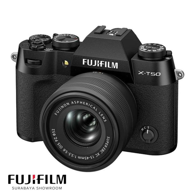 Jual Fujifilm X-t50 Kit Xc 15-45 F3.5-5.6 Mirrorless Camera - Black Di ...
