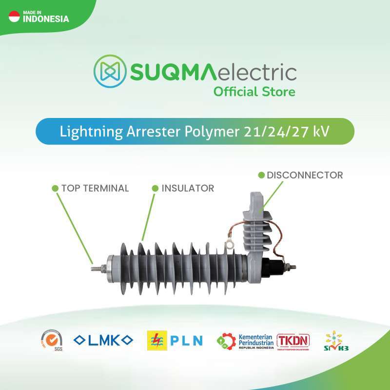 Jual Lightning Arrester Polymer 21kv, 24kv, 27kv - 27 Kv Di Seller Suqmaelectric - Junti, Kab ...