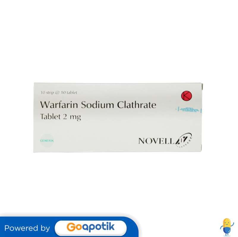 Jual Warfarin Sodium Clathrate Novell 2 Mg Box 100 Tablet Di Seller ...