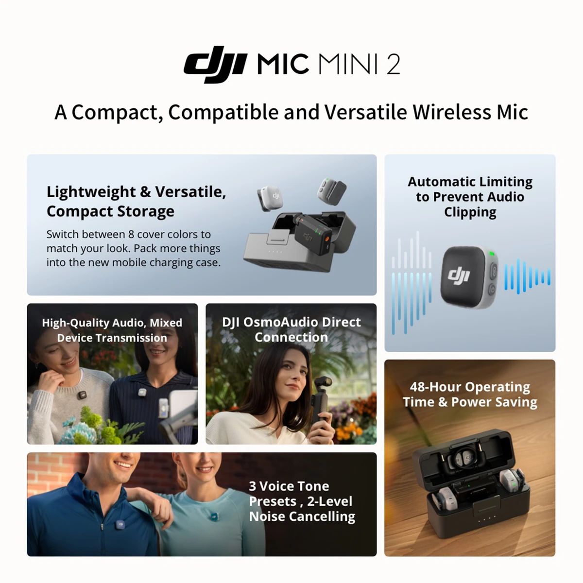 Jual Dji Mic Mini 2 (2tx 1rx+charging Case) Microphone Camera Di Seller ...