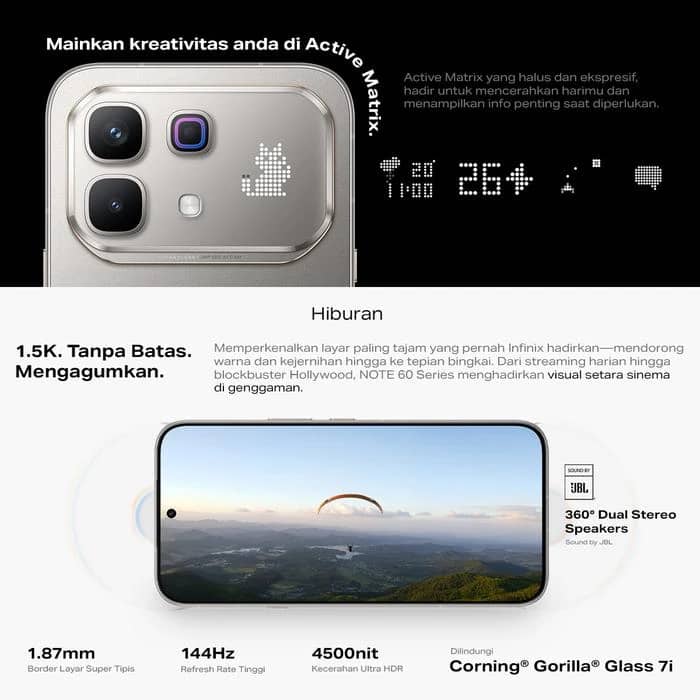 Jual New!! Infinix Note 60 Pro 5g 12gb+256gb | Up To 24gb Extended Ram ...