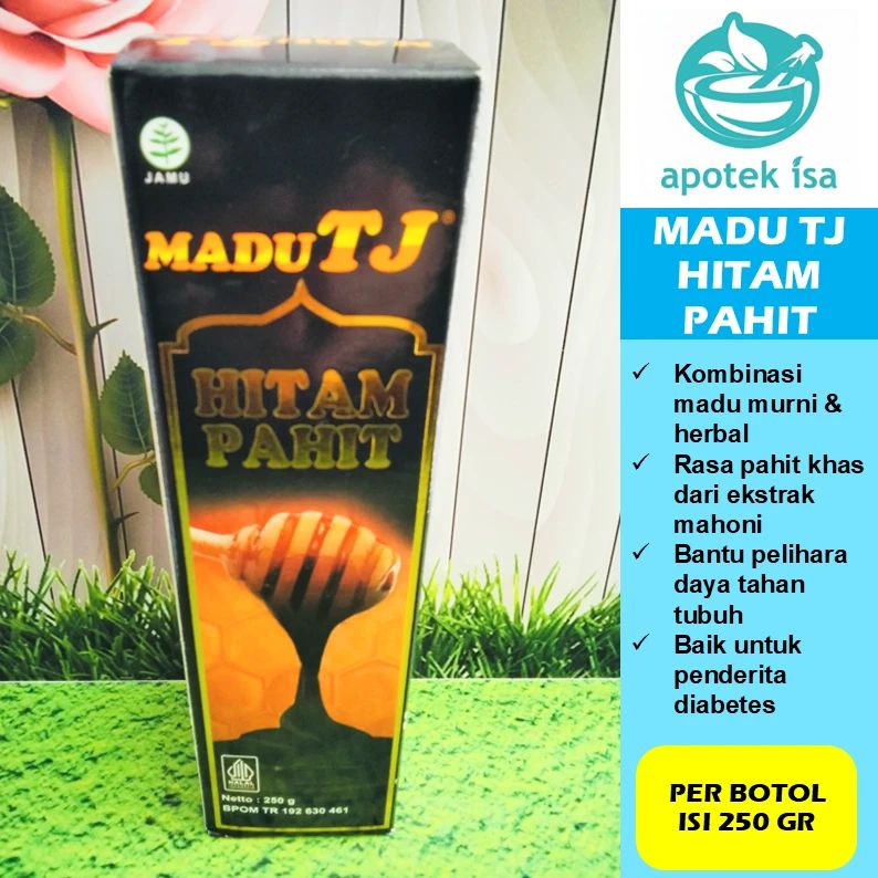 Jual Madu Tj Hitam Pahit 250g Untuk Suplemen Herbal Menambah Stamina ...