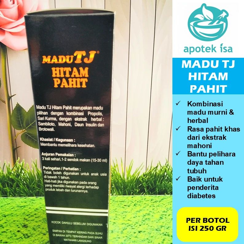 Jual Madu Tj Hitam Pahit 250g Untuk Suplemen Herbal Menambah Stamina ...