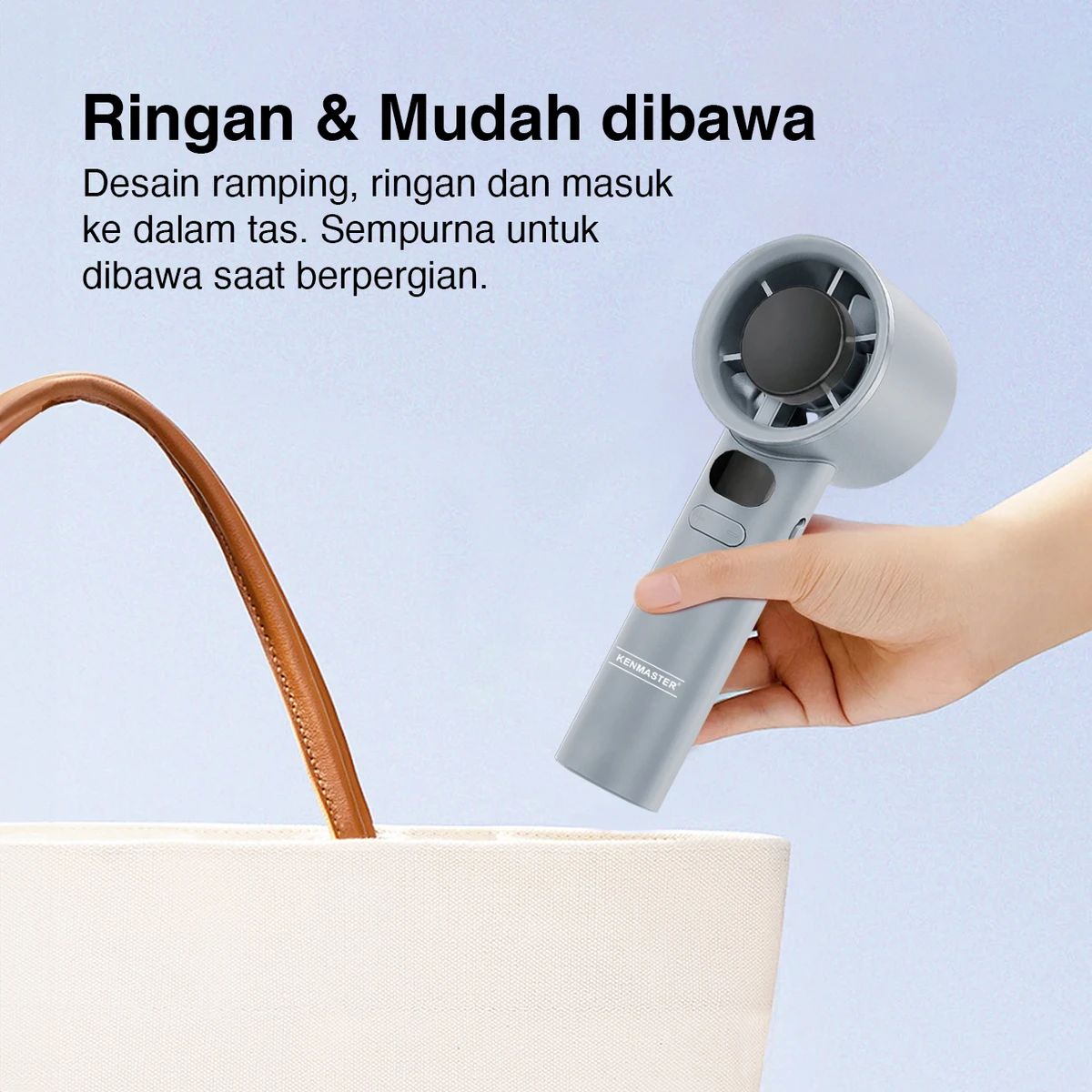 Promo Kenmaster Kipas Angin Portable Genggam Km-f11 Fan Turbo Kipas USB ...