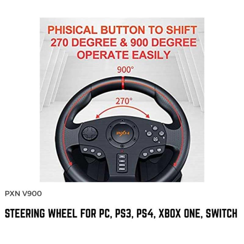 Promo Ej Toys Pxn V900 Steering Wheel Racing Alternatif Logitech G29 ...