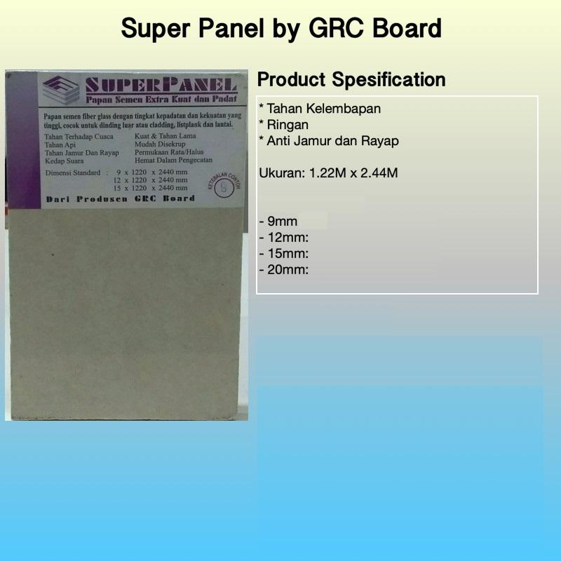 Jual Grc Board Super Panel/super Panel By Grc Board - 9mm Di Seller ...