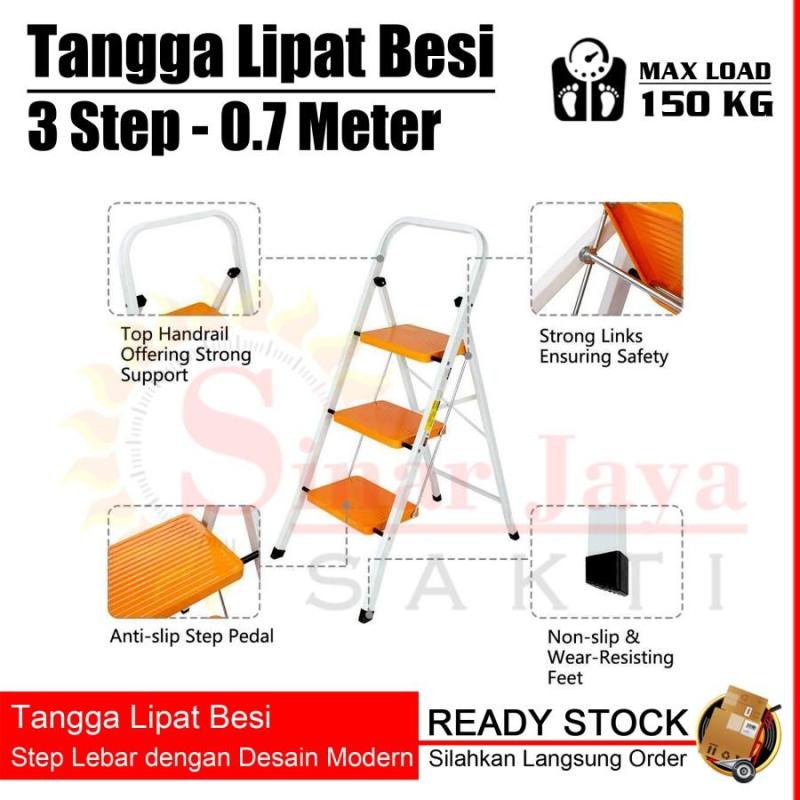 Jual Tangga Lipat Besi Dengan Step Lebar 3 Step / Tangga Duduk Modern 0 ...