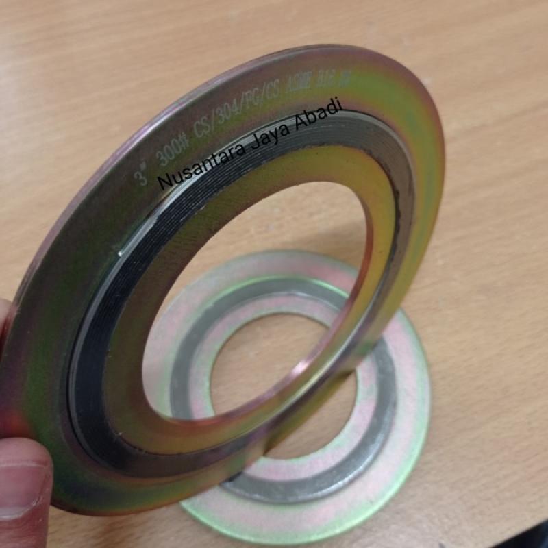 Promo Swg Ansi # 300 Carbon Steel Cs 4 Inchi - Spiral Wound Gasket Besi ...