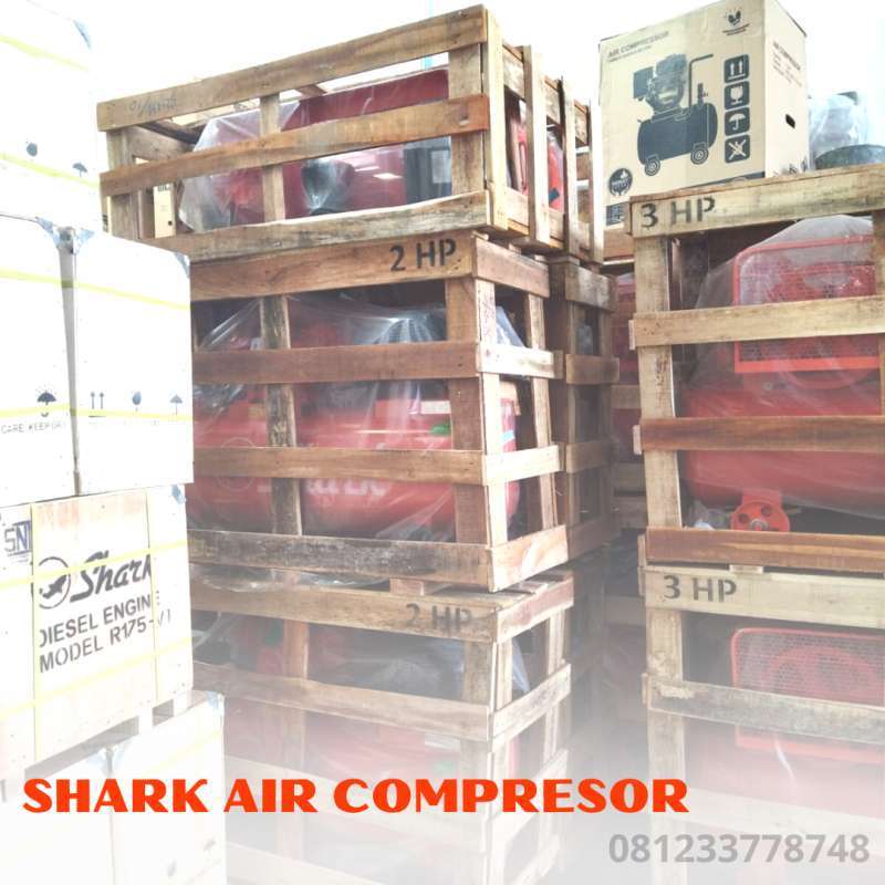 Jual Kompresor Angin/udara 5 Hp Diesel R180 Solar /shark Air Compressor ...