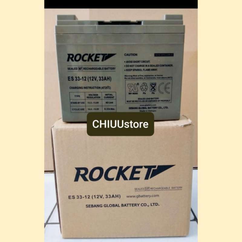Jual Vrla Es 33-12 Rocket| Ups,solar Power Etc| Industrial Storage ...