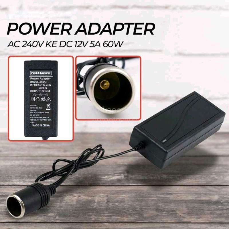 Promo Adaptor Sambungan Inverter Daya Power Supply Ac 220v Ke Dc 12v 5a ...