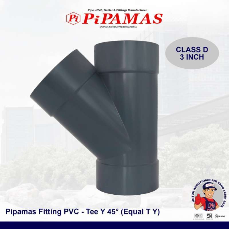 Jual Tee Y 45 D Pipamas 3 Inch Fitting T Pipa Pvc Di Seller Pipamas Primasejati - Karasak, Kota ...