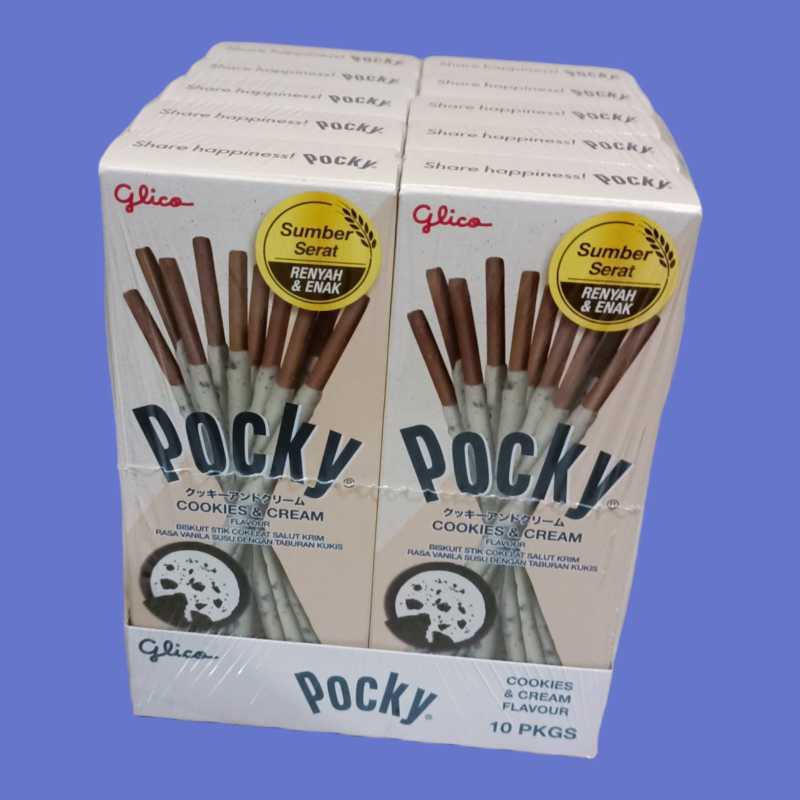 Jual Pocky Cookies & Cream Stick Biscuit 20g [10 Box/pack] Di Seller ...