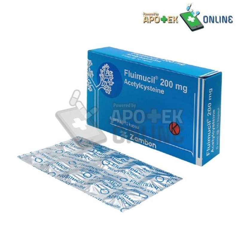 Jual FLUIMUCIL 200MG CAPLET 10`S/ACETYLCYSTEINE/BATUK BERDAHAK di ...