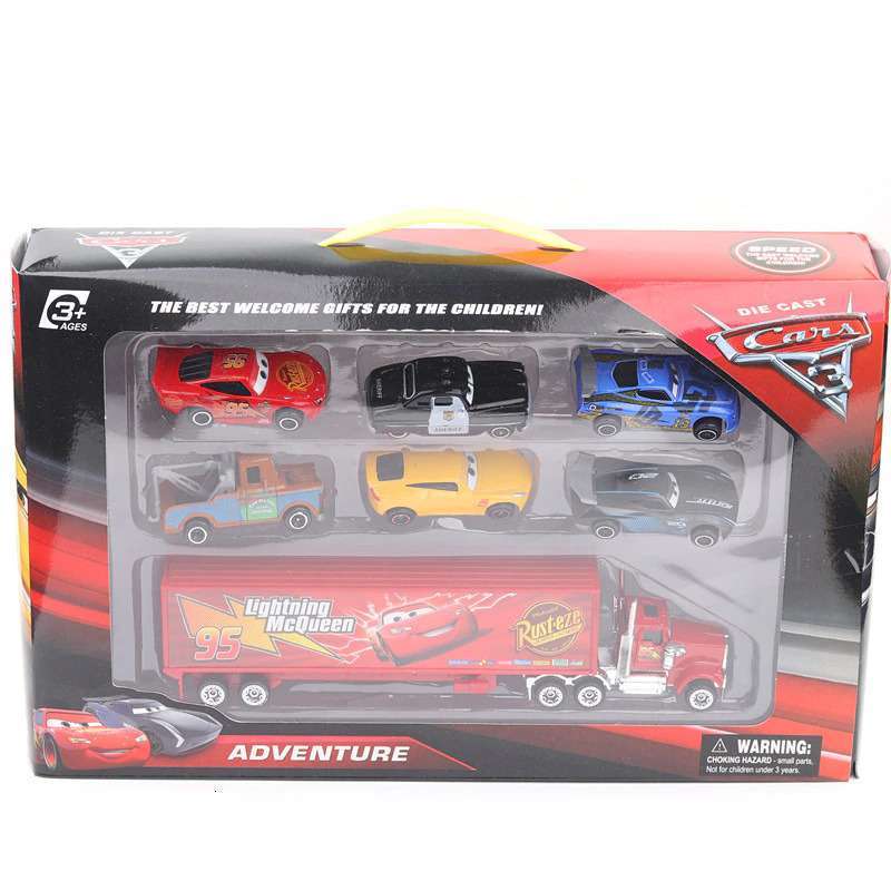 Jual Jimitu Mainan Anak Disney Cars Lightning Mcqueen Set 7 In 1 ...