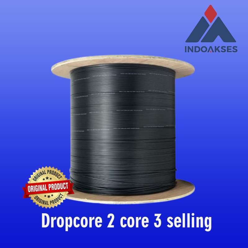 Jual Kabel Dropcore Fiber Optic Zimmlink 2 Core 3 Seling 1000Meter FTTH ...