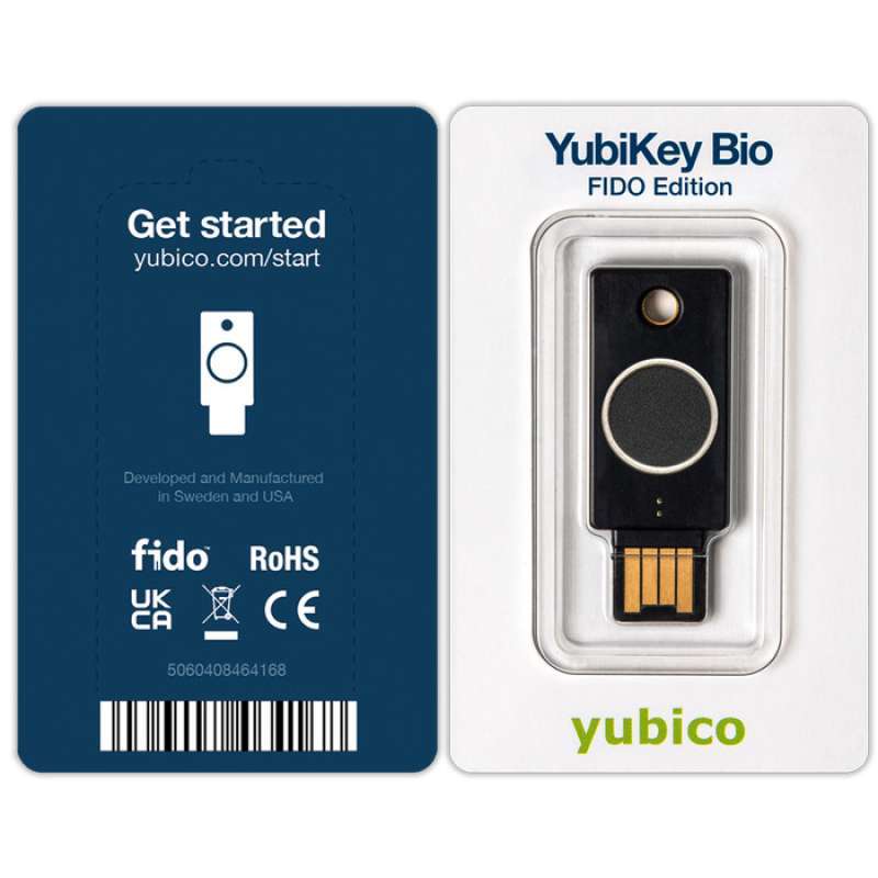 Promo YubiKey Bio - FIDO Edition USB Type A FIDO 2 Certified Security ...
