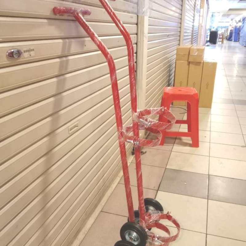 Promo TROLLEY TABUNG APAR CO2 DORONGAN TROLI RODA 6 7 8 9 KG ALAT ...