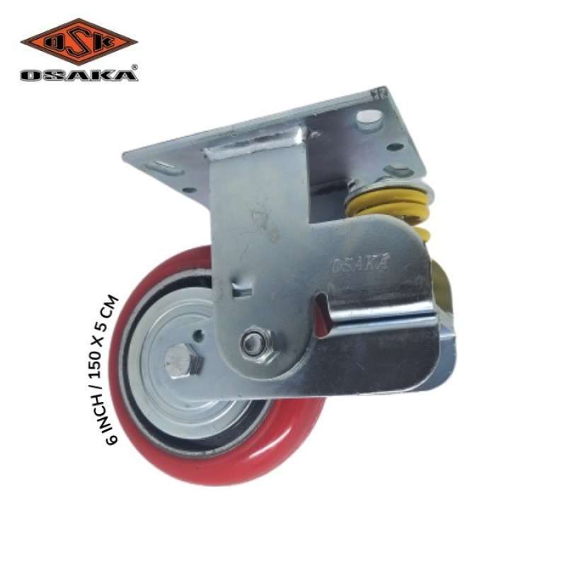 Promo Roda Troli Per Spring Heavy Duty Trolley Pagar Gerobak 6 inch ...