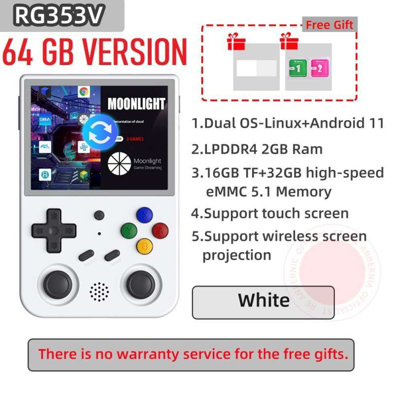 Jual ANBERNIC RG353V 64GB Handheld Retro Game Console Emulator 5000 ...