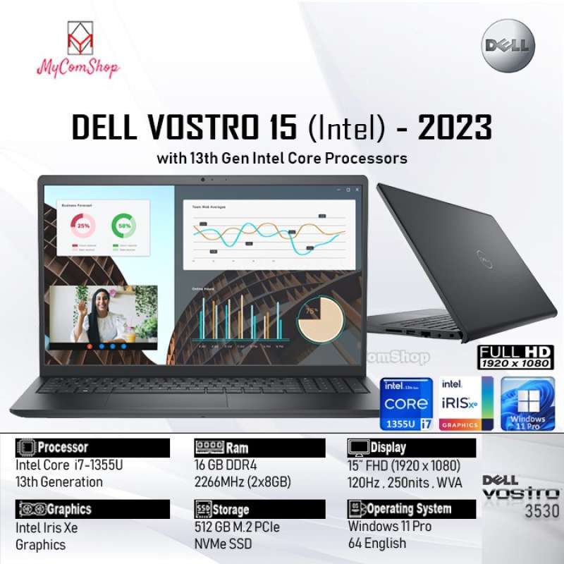 Jual Dell Vostro 15 3530 I7-1355u 16gb Ram 512gb Ssd Intel Xe 15 Fhd Di ...