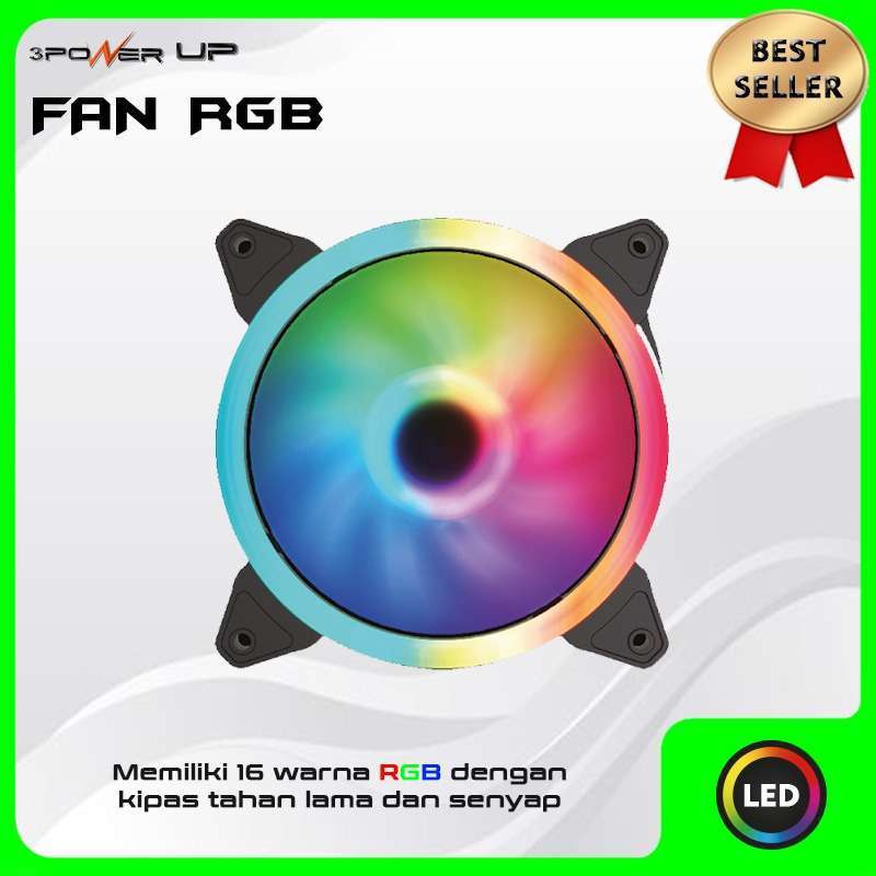 Promo Fan Casing Gaming 12cm Led Auto Dual Rgb Raptor Fan Silent 16 ...
