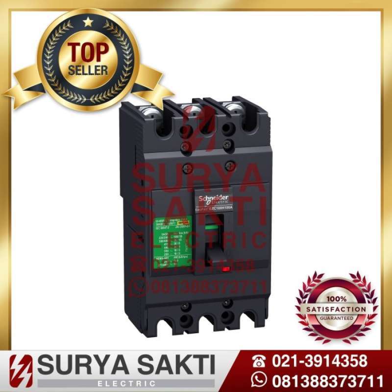 Promo SCHNEIDER EasyPact MCCB EZC100F 60A / 60 A 3P 10KA MCCB Diskon 23 ...