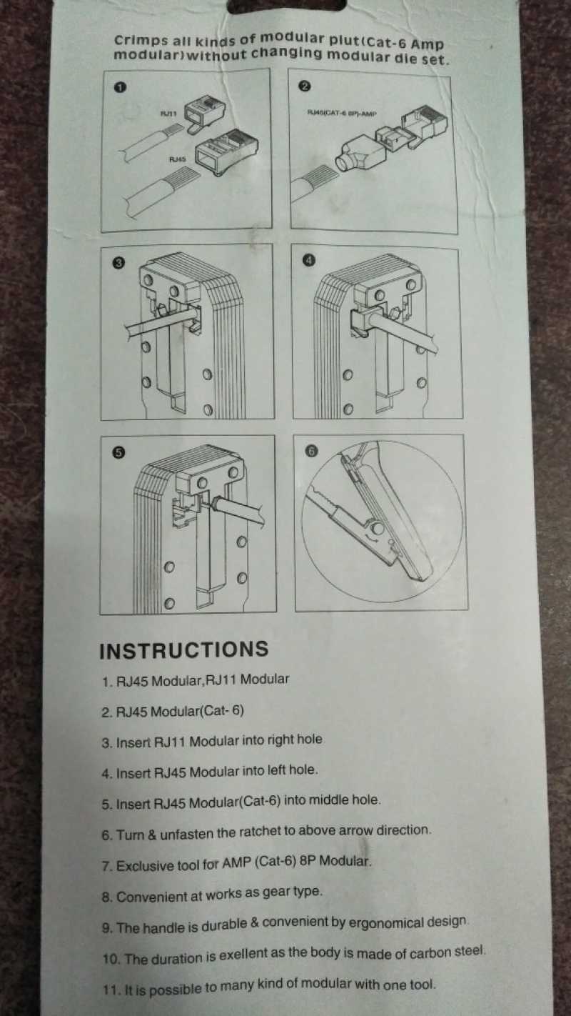 Promo Tang Press Rj45 Cat6 Cat5 Multi Modular Crimping Tool Rj11 Cat 6 ...
