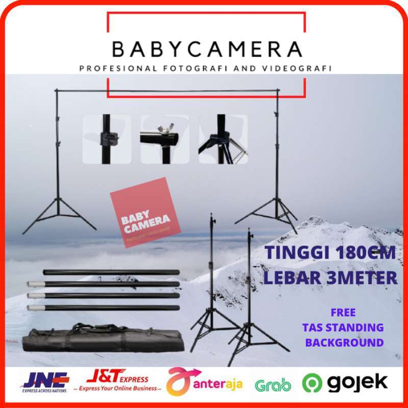 Promo background stand untuk Backdrop Tiang Stand Background Foto ...