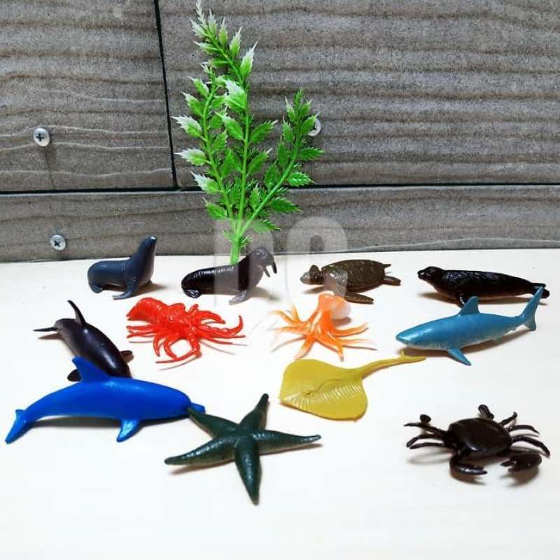 Jual Mainan Marine Animals Set|Hewan Laut Karet|Ocean Animals|Sea ...