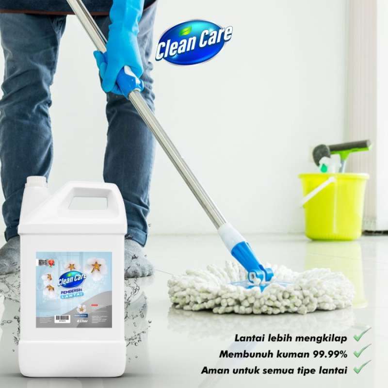 Jual Sabun Pel Lantai Floor Cleaner Clean Care 4 Liter Flower Essence ...